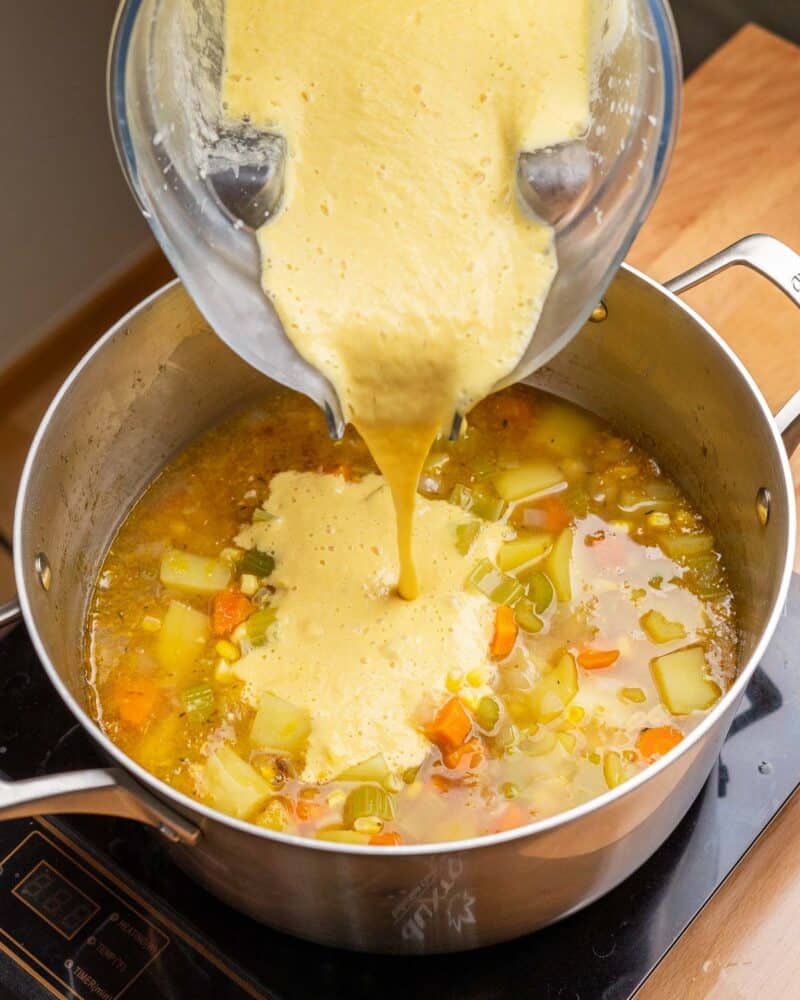 Vegan Potato Corn Chowder - Sarah's Vegan Kitchen