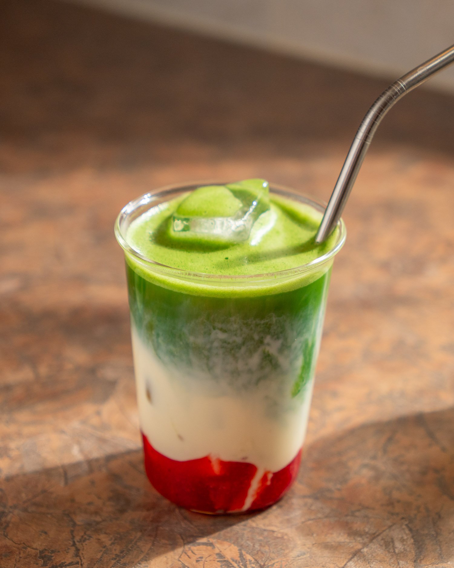 Strawberry Matcha Latte - Sarah's Vegan Kitchen